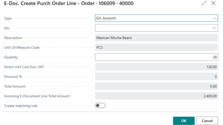 [1min read] Enhance purchase order line matching with Copilot - Nebula ERP Solution